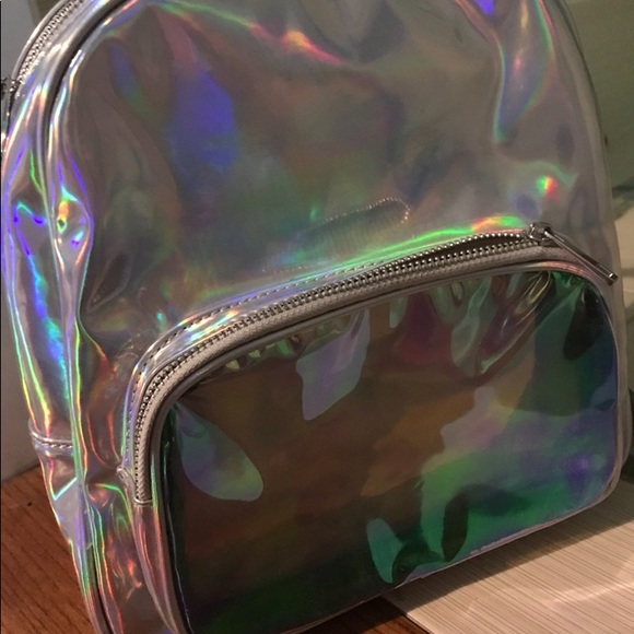 Bags | Iridescent Mini Festival Backpack | Poshmark